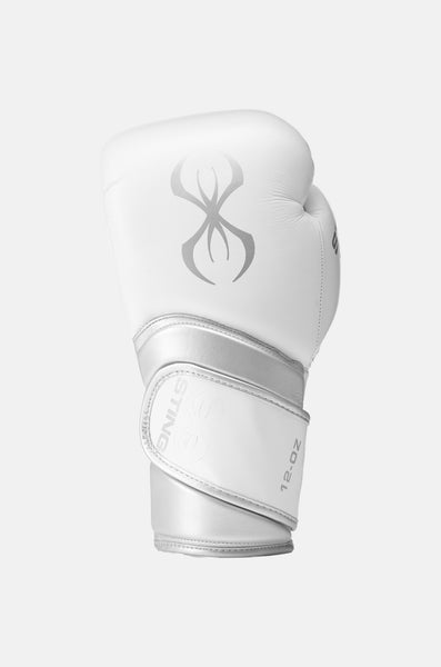 STING Viper X Velcro Boxing Gloves-White/Silver – STING Australiaᵀᴹ