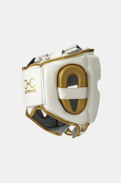 STING Viper Gel Full Face Head Guard-White/Gold – STING Australiaᵀᴹ